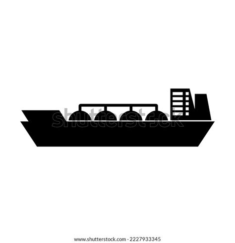 Lng Tanker Gas Tanker Vector Stock Vector Royalty Free 2227933345