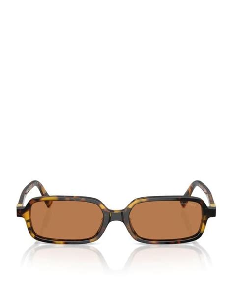 Miu Miu Mu 11zs Trt Shn Brn In Brown Lyst Uk