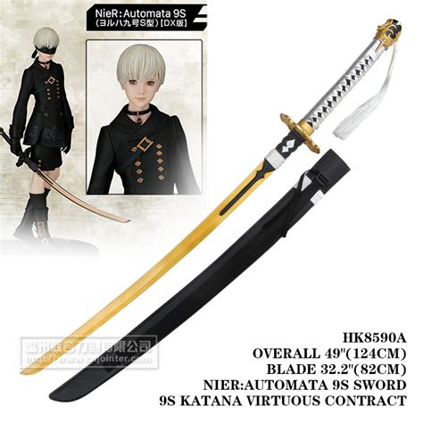 Nier Automata 2b 9s Sword2b Katana Virtuous Contract Weapon 124cm