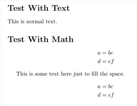 Spacing Larger Space After Section For Math Mode TeX LaTeX Stack Exchange