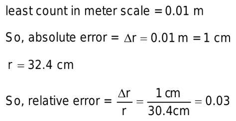 Absolute Error Formula Chemistry