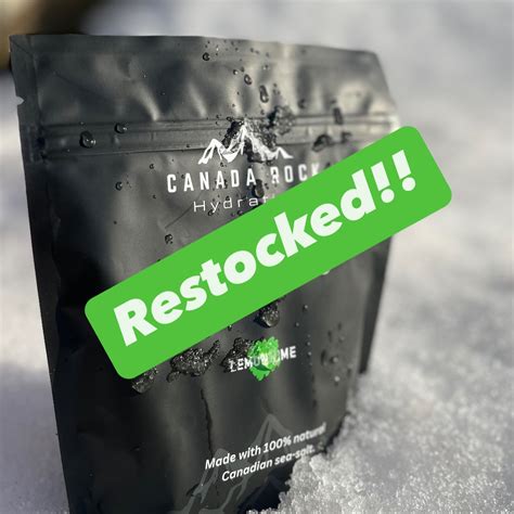 Canada Rock Hydration Electrolytes Canadarockhydration • Instagram