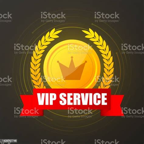 독점의 황금 상징 반짝이는 라벨 Vip 서비스 매우 중요한 사람 Vip 아이콘 1위에 대한 스톡 벡터 아트 및 기타 이미지