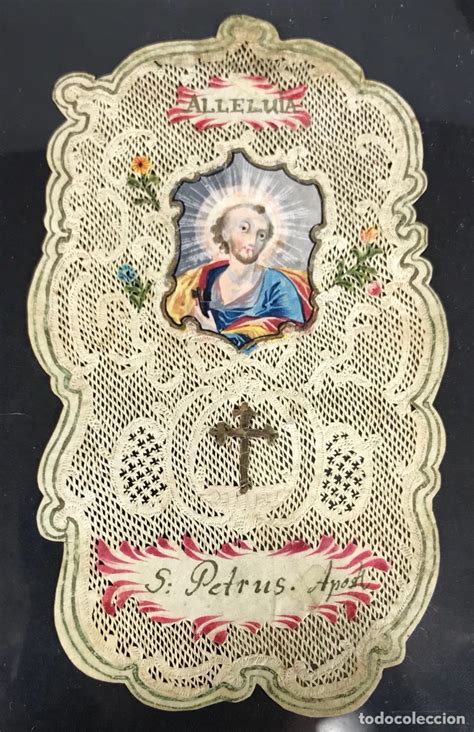 Estampa Religiosa Aleluya San Pedro Apóstol Vendido En Subasta