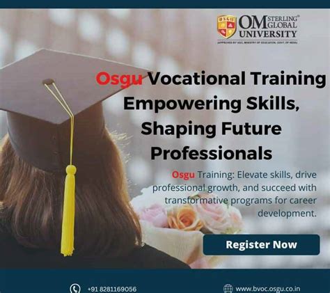 Osgu Vocational Training Program For Practical Skill Mastery Om