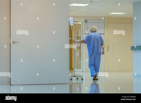 Male Urinary Tract Patients Walking For Exercise And Rest In The