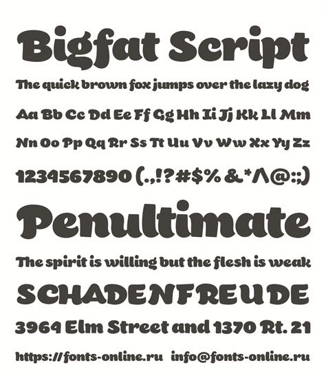 bigfat script font