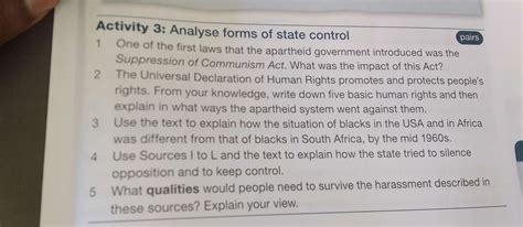 Activity 3 Analyse Forms Of State Control 1 StudyX