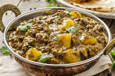 Authentic Indian Keema Aloo Ground Beef And Potatoes Premium Ai