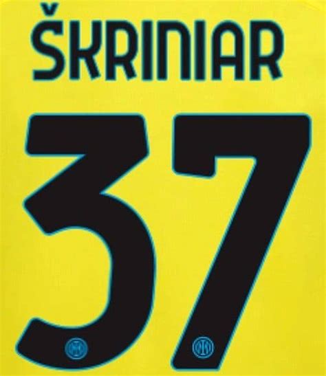 2022 23 Inter Milan Third Shirt Skriniar 37 Official Player Issue Size