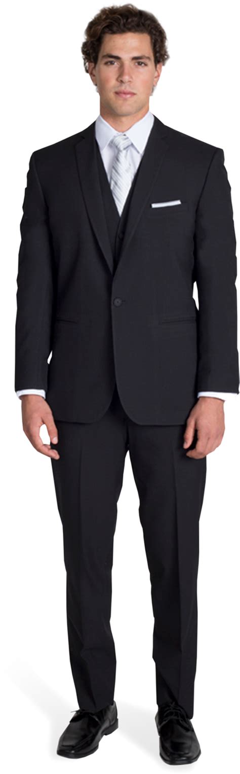 Black Notch Lapel Suit With Silver Tie 青山 学院 中等 部 制服