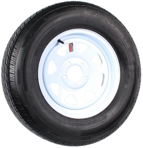 New High Speed GoodYear Radial Trailer Tire Rim ST R LRD X White Spoke Wheel