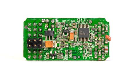 Small Computer Processing Unit System On Micro Chip Printed Circuit Board At Finger Size Stock
