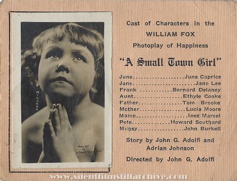 A Small Town Girl 1917