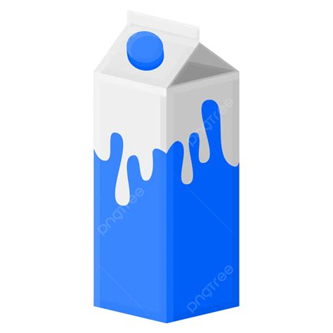 Gambar Kotak Ilustrasi Vektor Susu Clipart Susu Susu