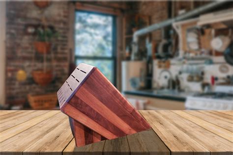Walnut Knife Block Custom Made Rada Knife