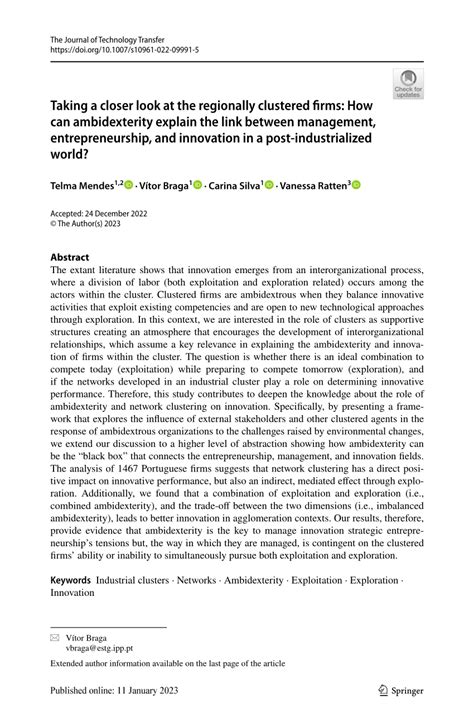 Pdf Taking A Closer Look At The Regionally Clustered Firms How Can