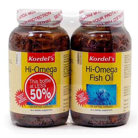 Health Shop Kordels Hi Omega Fish Oil 2 X 150s