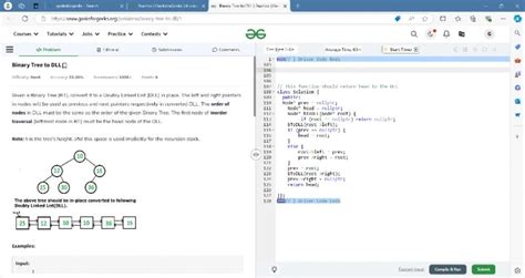 How To Transform Binary Trees Into Dlls Pranjal Grover Posted On The
