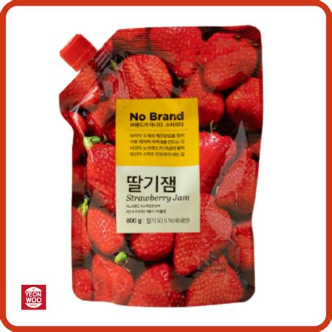 Nobrand Squeezed Korean Strawberry Jam 800g From Korea Shopee Singapore