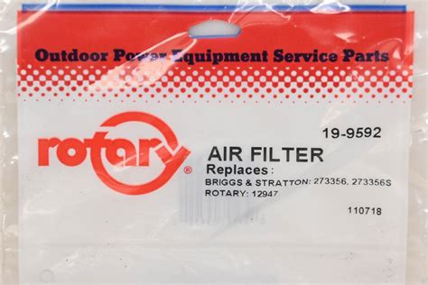 Rotary 19 9592 273356 273356s Air Filters Qty 2 Nos Ebay
