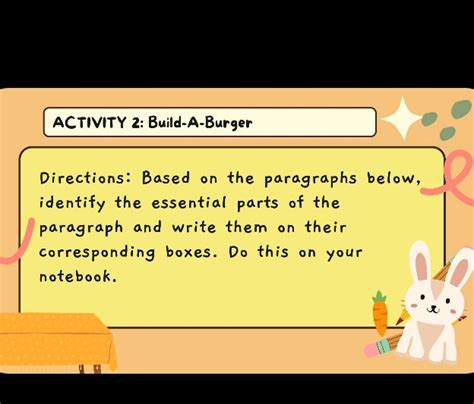 ACTIVITY 2 Build A Burger Directions Based On StudyX