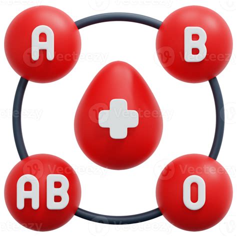 Blood Type 3d Render Icon Illustration 11650635 Png