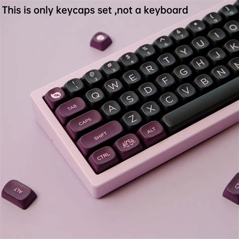 PBT Keycap MOA Black Lotus Mechanical Keyboard 5 Sided Dye Sublimation