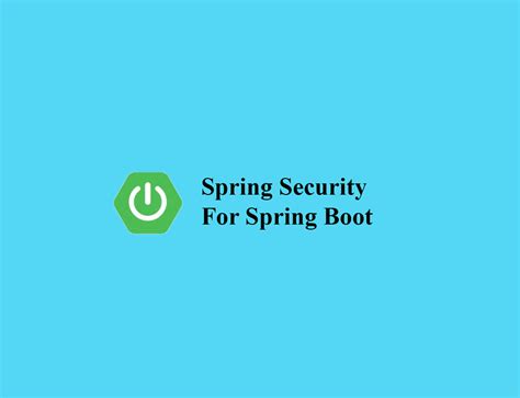 Spring Security With Spring Boot Tech Programme
