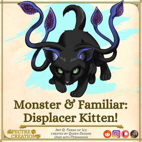 Displacer Kitten An Adorably Fierce Warlock Companion Or Feywild