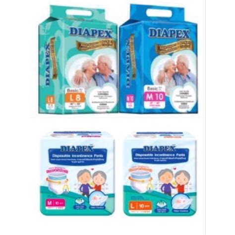 Diapex Adult Diapers Tape And Pants Shopee Malaysia