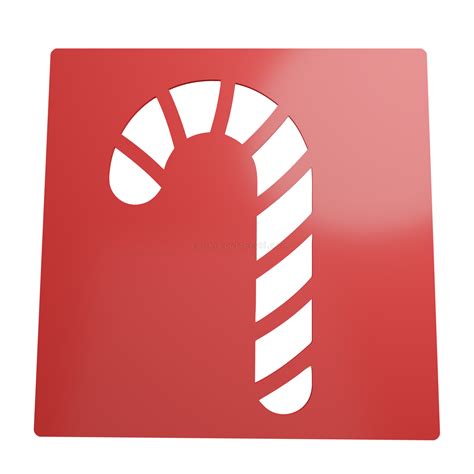 Stencil Candy Cane Stl Vector Stl Cookie Cutters Over 35000