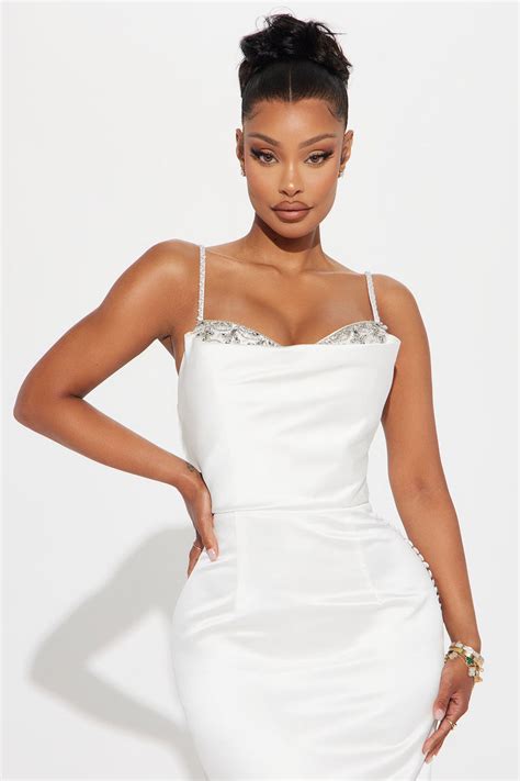 Crystal Elegance Gown White Fashion Nova Dresses Fashion Nova