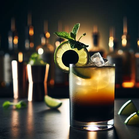 Eclipse Shadow Low Carb Mocktail Capturing Twilight Essence