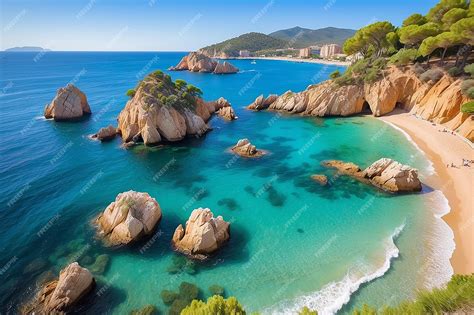 Premium Photo Summer Beach Nature And Travel Background Spain Costa Brava