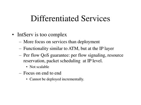 Ppt Differentiated Services Powerpoint Presentation Free Download