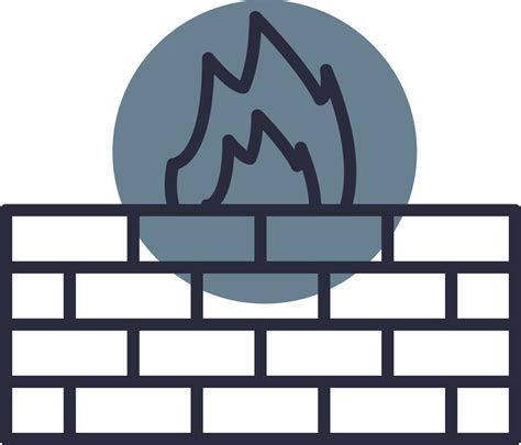 Firewall Line Sesa Circle Icon 10033122 Vector Art At Vecteezy