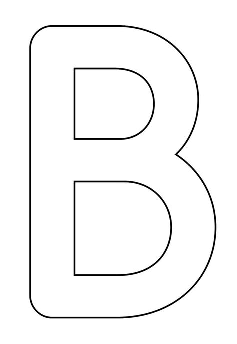 Moldes Da Letra B Para Imprimir Bora Colorir