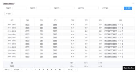 Element Ui Table Forked Codesandbox