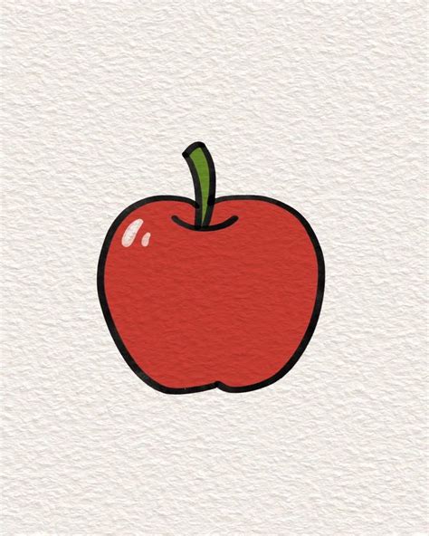 简笔画蔬菜苹果 简笔画蔬菜苹果图片 画趣文库（我爱生活）