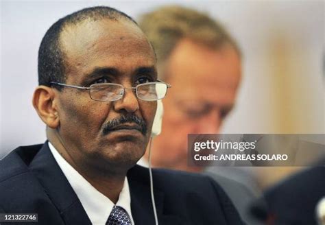 Somalias Agriculture Minister Abdullahi Hagi Mohamed Nuur Looks On