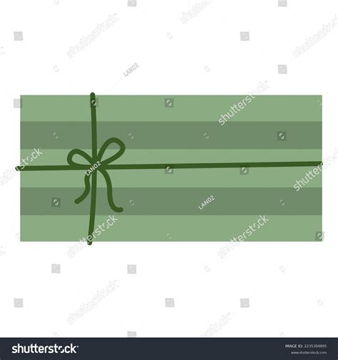 Top View Isolated Christmas Present Vector Stock Vector Royalty Free