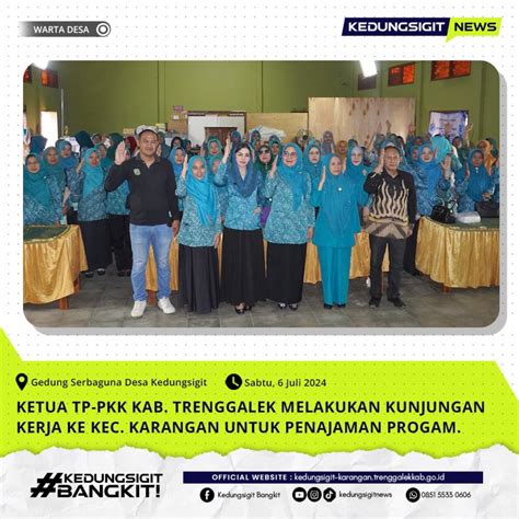 Ketua Tp Pkk Kab Trenggalek Melakukan Progam Kunjungan Kerja Ke