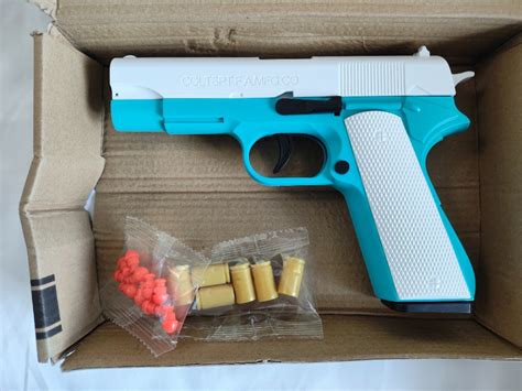 1911 Automatic Nerf Auto Shell Eject Full Plastic Toy Gun Hobbies