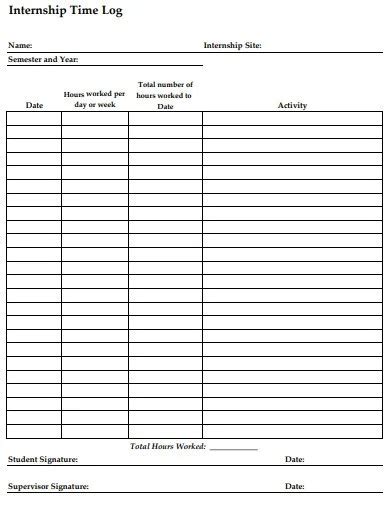 internship logbook example sample of a logbook for bachelor of