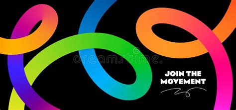Abstract Background With Color Gradient Line Pattern 3d Shape Graphic