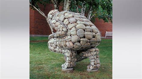 Celeste Roberge Sculpture Gabion Sculpture Rebar Art Sculpture