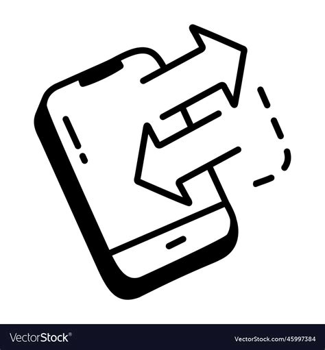 Mobile Sync Royalty Free Vector Image Vectorstock