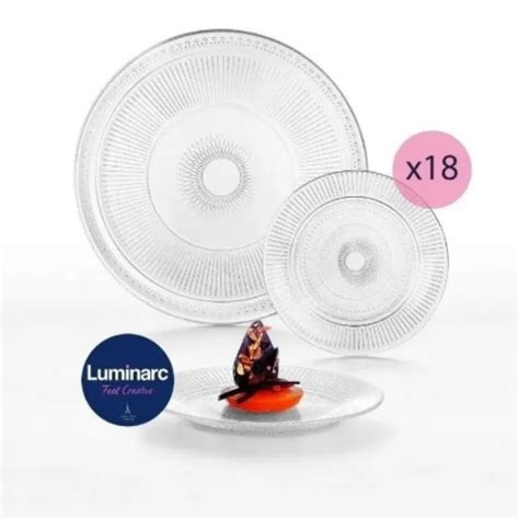 Luminarc Louison templado. Set 18 Pz - distribuidorajcl