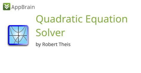 Quadratic Equation Solver For Android App Stats And Insights